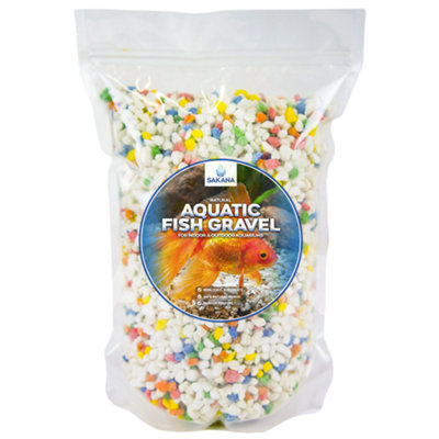 Sakana 5kg Rainbow Mix Aquatic Fish Gravel - Premium Aquarium Tank Pond ...