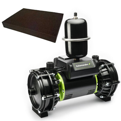 Salamander RP75TU 2.0 Bar Right Twin Impeller Shower Pump Negative Head ...