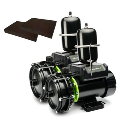 Salamander RP80SU SuperBooster Pack 2x 2.4 Bar Single Impeller Shower ...