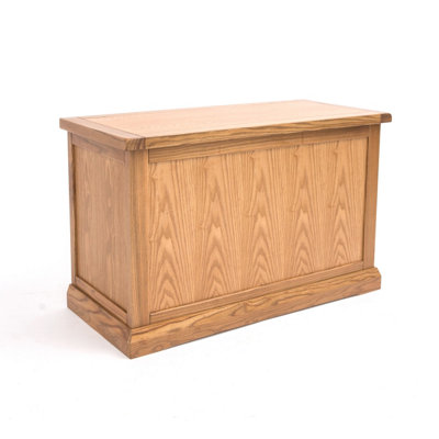 Salerno Light wood Blanket Box Ottoman