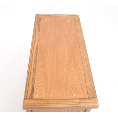 Salerno Light wood Blanket Box Ottoman