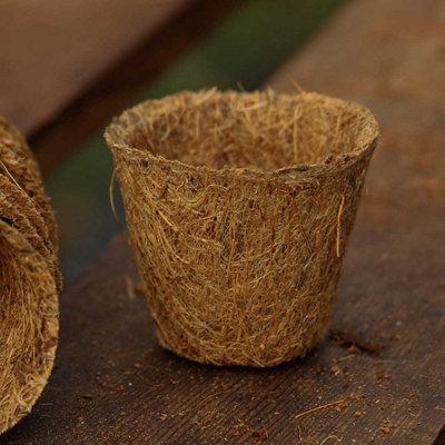 Salike 5cm Coir Pot for Indoor and Outdoor Use 20 Pack | DIY at B&Q