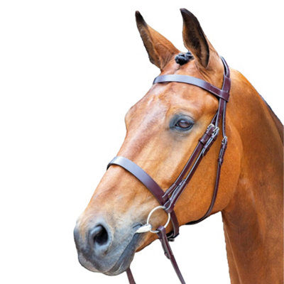 Salisbury Berrington Leather Stitch Horse Bridle Australian Nut (Cob)