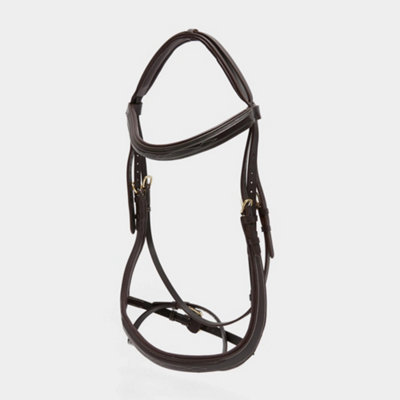 Salisbury Buckingham Leather Horse Bridle Australian Nut (Cob)