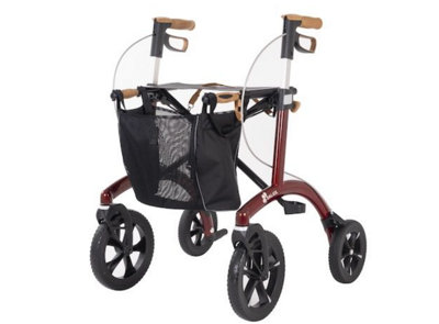 Saljol Allround Rollator - Small - Red - Lightweight Folding Walkers ...