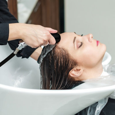 Salon Chair Backwash Unit Tilting Basin Ceramic Sink