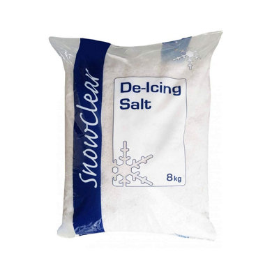 Salt for Melting Snow and Ice 8kg bag Handy to lift