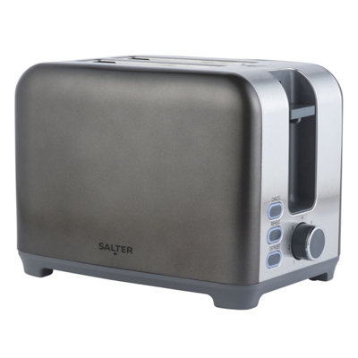 Salter Cosmos 2-Slice Toaster Electric 7 Variable Browning Control Grey ...