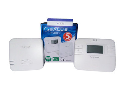 Salus RT510RF+ Wireless Programmable Digital Room Thermostat & Receiver ...