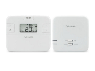Salus RT510RF+ Wireless Programmable Digital Room Thermostat & Receiver ...