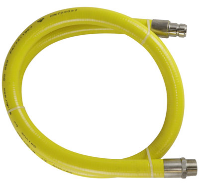 Salvus 1/2" Caterhose Commercial Yellow Gas Catering Hose 1.5m