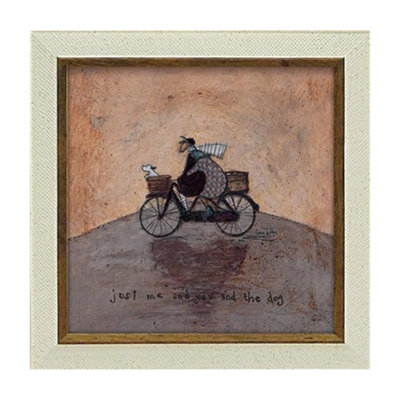 Sam Toft Just Me And You And The Dog Print Brown/Black (30cm x 30cm)