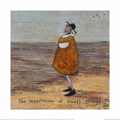Sam Toft The Importance Of Small Things Wall Art Beige/Grey/Brown (40cm ...
