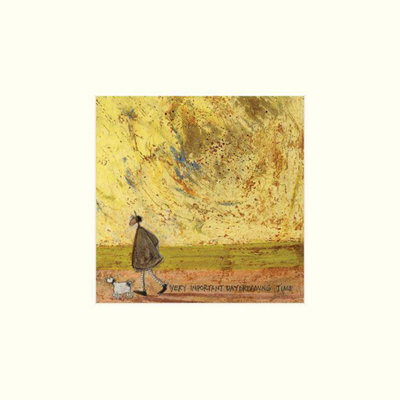 Sam Toft Very Important Daydreaming Time Print Yellow/Green/Brown (30cm ...
