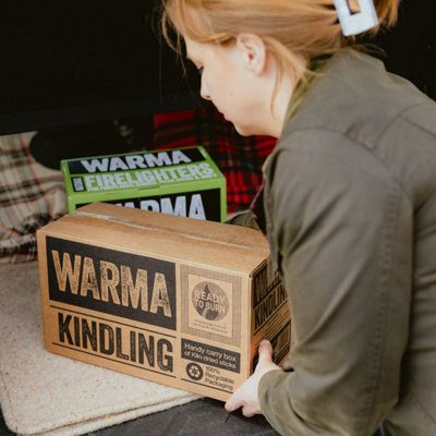 Samba Firestarters & Warma Kiln Dried Easy Light Kindling Sticks ...