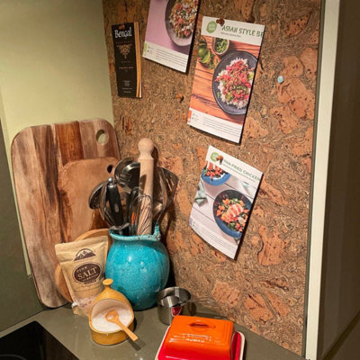 Sample: Beautiful Cork Wall Panels - Grey - 1 Stripe - 30cm x 5cm (11 ...