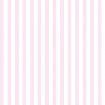 Sample of Classic Stripe Wallpaper In Pastel Pink | DIY at B&Q
