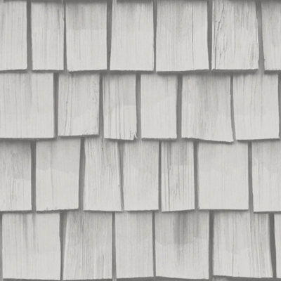 Sample of Colorado Wood Tile wallpaper in light grey