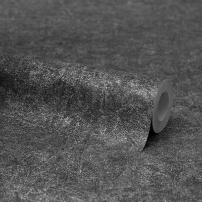 Sample of Dolomite Metallic Wallpaper in Gunmetal