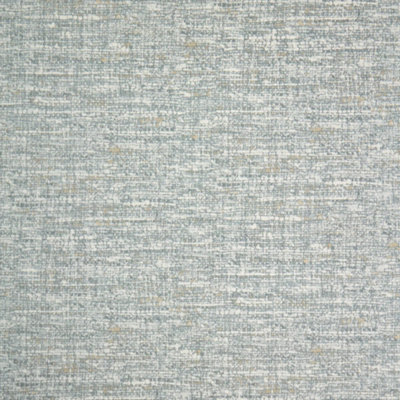 Sample of Loom Luxe Wallpaper in Soft Blue and Grey