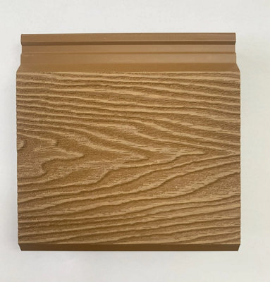 Sample Woodgrain Cladding Boards Brown Composite