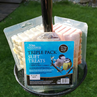 Samuel Alexander Three Pack of Wild Garden Bird Suet Treat Blocks ...