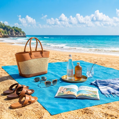 Sand Free Picnic & Beach Mat 200 x 150cm Large Family Outdoor Ground ...