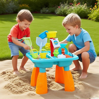 Sand Pit and Water Table Garden Summer Beach Childrens Kids Toy ...