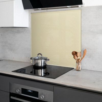 Sand Toughened Glass Kitchen Splashback - 600mm x 650mm