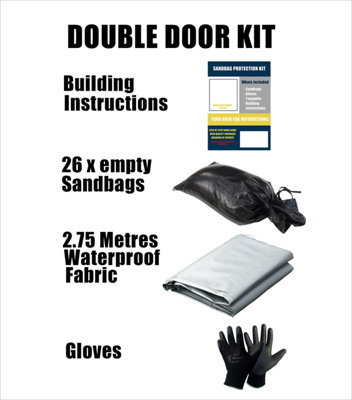 SANDBAG PROTECTION KIT - Sandbags & Fabric & Gloves & Instructions ...