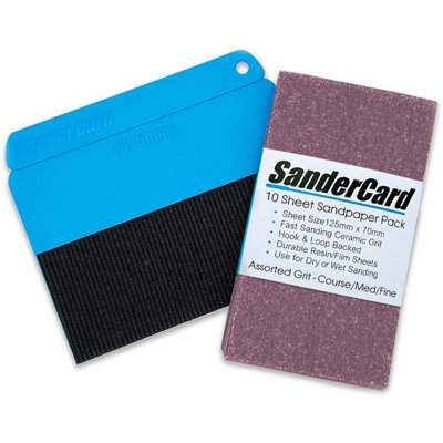 SanderCard Ultra-Thin Hand Sander, Sanding Tool for Detail Sanding ...
