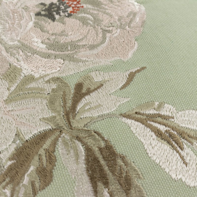 Sanderson Adele Embroidered Floral Embroidered Cushion Cover