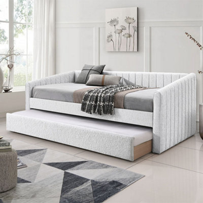 Sanderson Cream Upholstered Day Bed Including Underbed