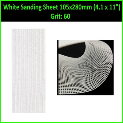 Sanding Sheet White Abrasive Mesh Plaster Finish Hand Sander Screen ...