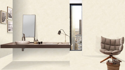 Sandy Beige Matt - 9mm Indoor wall/floor tiles 600mm X 600mm pack of 4 ...