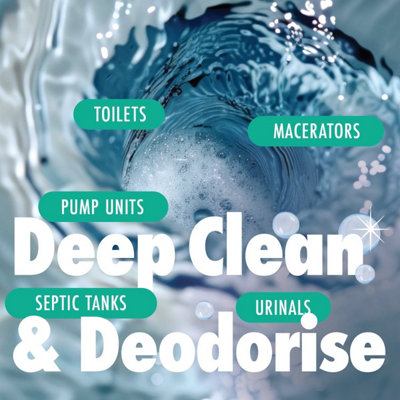 Saniflo Descaler Cleaner, Macerator & Septic Tank Safe, Ocean Fresh (1L)