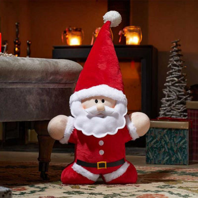 Santa Claus Soft Plush Christmas Decoration | DIY at B&Q