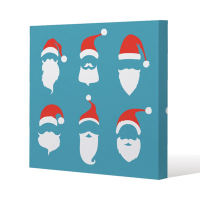 Santa hats (canvas) / 77 x 77 x 4cm