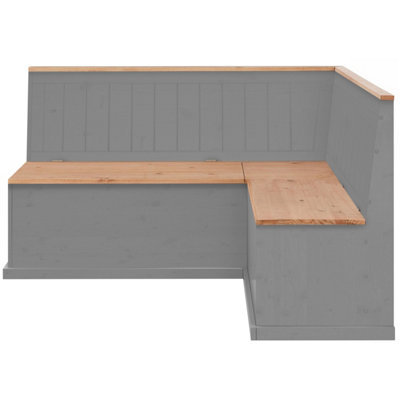Sara Kitchen corner Bench S in Grey Wax