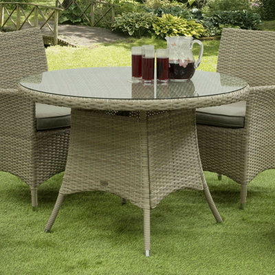 Milano rattan 4 seat dining set store