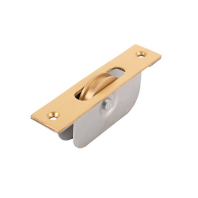 Sash Heritage 1 3/4 Inch Ball Bearing Brass Wheel Pulley with Radius ...