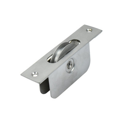 Sash Heritage 1 3/4 Inch Ball Bearing Brass Wheel Pulley with Square ...