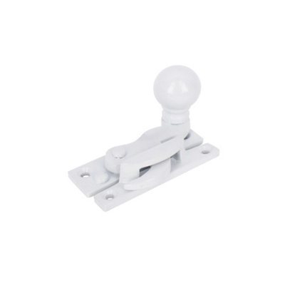 Sash Heritage Claw Fastener with Ball Knob (Non-Locking) - White