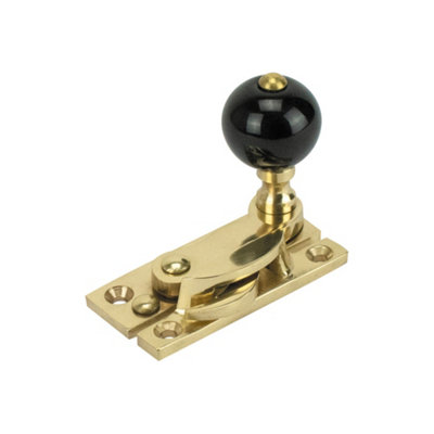 Sash Heritage Claw Fastener with Black Ceramic Knob (Non-Locking ...