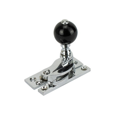Sash Heritage Claw Fastener with Black Wood Knob (Non-Locking ...