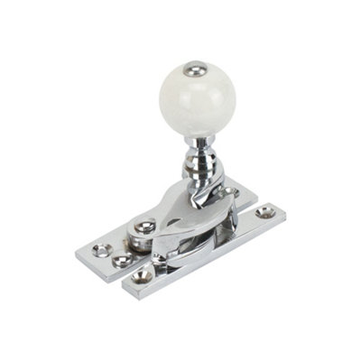 SASH HERITAGE CLAW FASTENER WITH WHITE CERAMIC KNOB (NON LOCKING ...