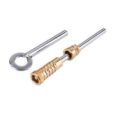 Sash Heritage Dual Screw with Key - 100mm - Polished Brass | DIY at B&Q