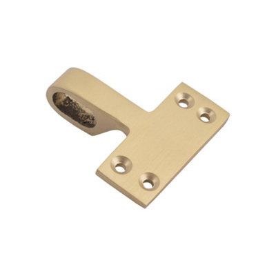 Sash Heritage Flat Sash Eye (Heavy Duty) - Satin Brass