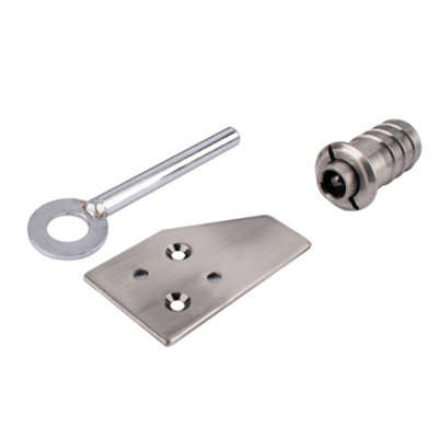Sash Heritage Flush Lock Sash Stop with Key - Antique Nickel