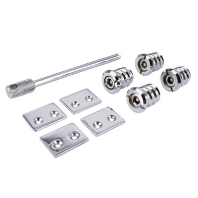 Sash Heritage Flush Sash Stop - 19mm (4 per pack) - Chrome Plated | DIY ...